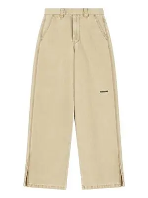 We11Done Belt-loop Casual Pants - Light Brown