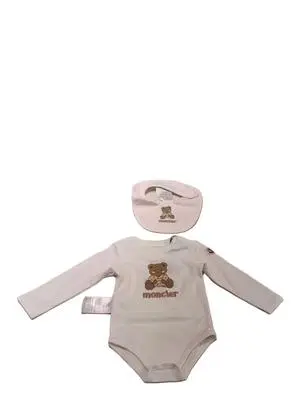 Moncler Teddy Bear Logo Set - Nude