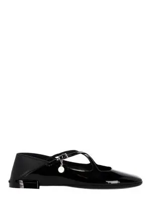 JIMMY CHOO Eleri Charm Ballerinas - Black
