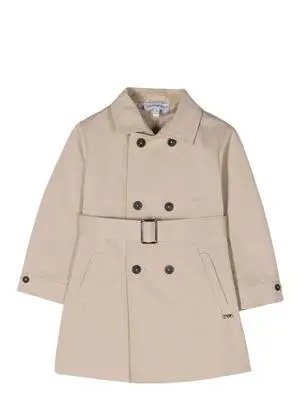 Emporio Armani Belted Trench Coat - Nude