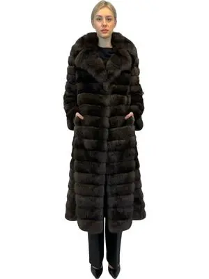 LISKA Liska Long-Sleeved Fur Coat