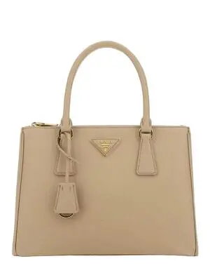 Prada Galleria Medium Saffiano Leather Handbag - Sand-colored