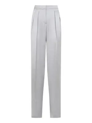 Giorgio Armani Mid-rise Tapered Trousers - Gray