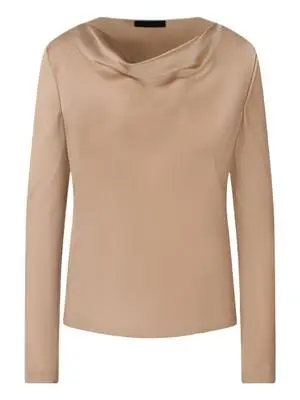 Alberta Ferretti Long-sleeved Top - Nude