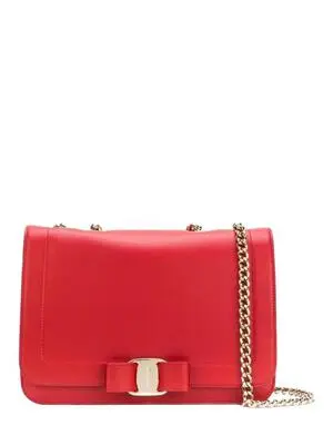 FERRAGAMO Vara Medium Handbag - Red