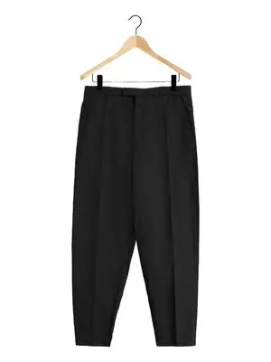 LEMAIRE Zipped Tapered Leg Trousers - Black