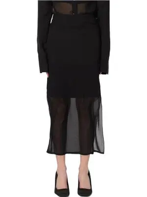 Sportmax Midi Skirt - Black