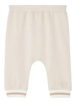 Fendi Beige Fleece Baby Pants - Light Brown
