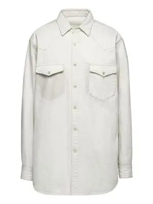 MAISON MARGIELA Maison Margiela Overshirt Jacket In Chalk Denim