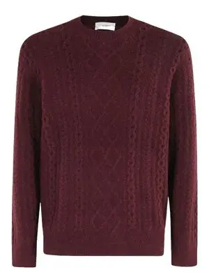 PAOLO PECORA Crew Neck Sweater - Red