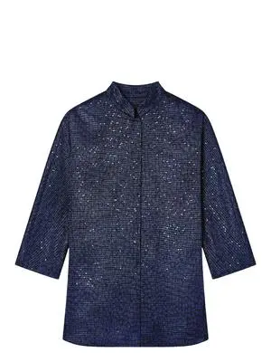 Giorgio Armani Giorgio Armani Sequin Embellished Stand Collar Jacket No