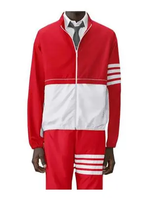 Thom Browne 4-bar Ripstop Windbreaker - Red