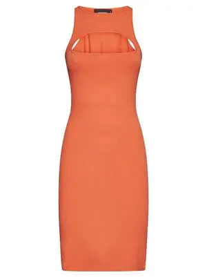 Dsquared2 Cut Out Detailed Knitted Sleeveless Dress - Red