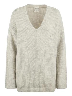 FORTE_FORTE V-neck Long Sleeve Sweater - No