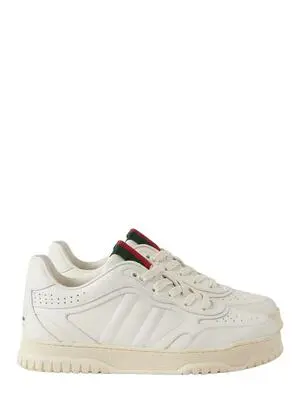 Gucci Leather Low-top Sneakers - White