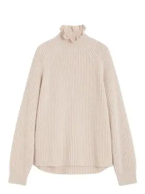 MAX MARA Max Mara Camino Fisherman Rib Knit High Neck Jumper