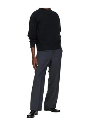 Sacai Long Sleeve Crewneck Sweatshirt - Black