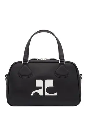 COURREGES Logo Shoulder Bag - Black