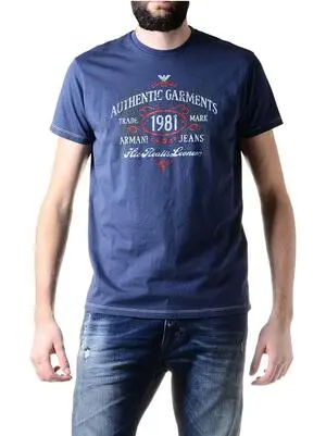 Emporio Armani Logo Details T-shirt Blue