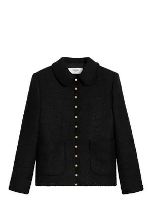 CELINE Celine Chasseur Jacket In Cashmere Bouclette Natte