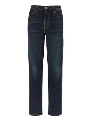 Khaite High-waisted Slim Jeans - Black