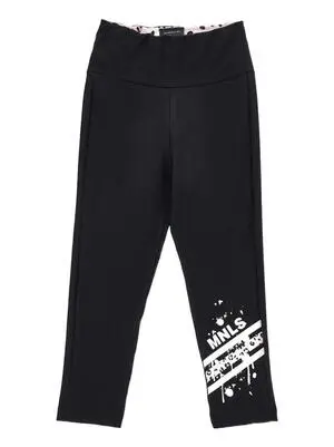 Monnalisa Logo-print Stretch Legging - Black