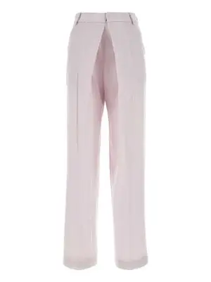 LOW CLASSIC Pleated Tailored Trousers - White