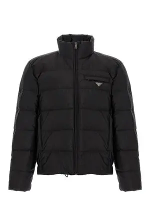 Prada Re-nylon Down Jacket - Black