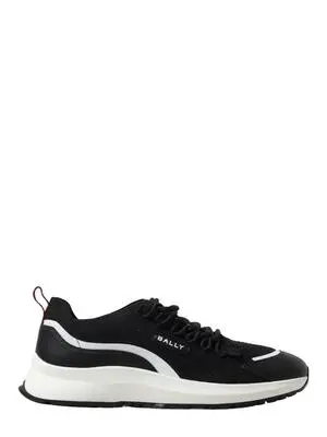 Bally Logo Patch Lace-up Sneakers - Black