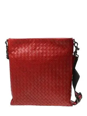 BOTTEGA VENETA Bottega Veneta Logo Woven Shoulder Bag