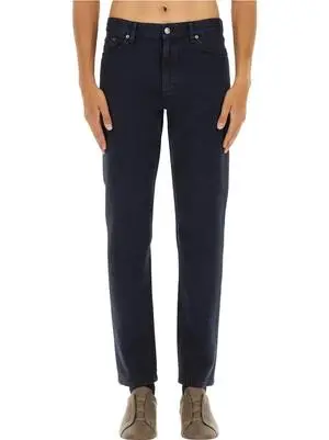 Zegna Belt Loop Jeans - Black