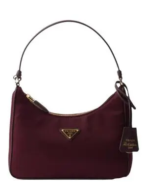 Prada Logo Shoulder Bag - Black