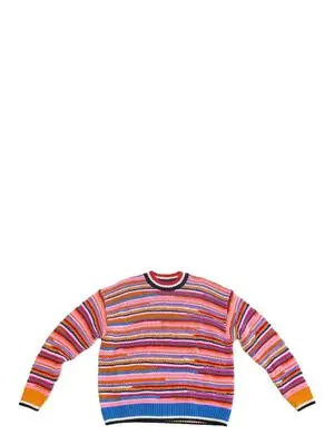 Dsquared2 Multicolor Striped Knit Sweater - Pink