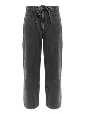 RAG  BONE Rag & Bone Phoebe Drawstring Detail Trousers - Grey