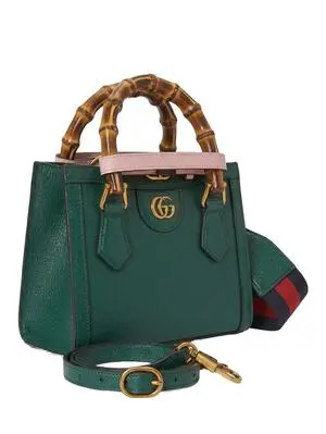 Gucci Mini Diana Top Handle Bag - Green