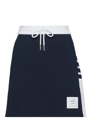 Thom Browne Thom Browne Four Stripe Knit Mini Skirt Navy Blue