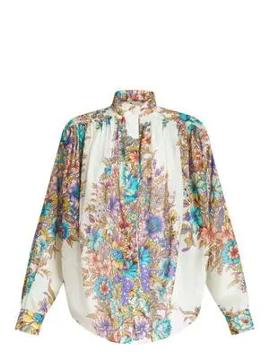 Etro Blouse With Bouquet Print - Multicolor