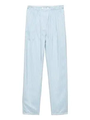 Prada Striped Trousers - Light Blue
