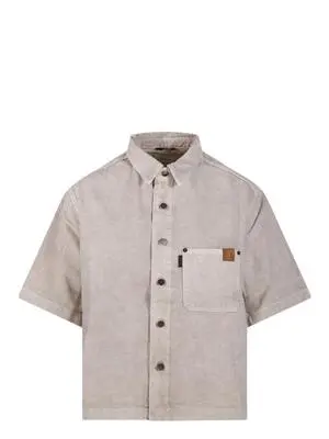 HAIKURE Short Sleeve Shirt With Pocket - Hazelnut