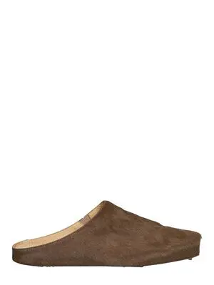 UMA WANG Uma Wang Round-Toe Slippers