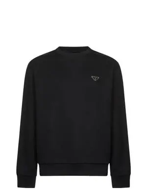 Prada Technical Cotton Sweatshirt - Black
