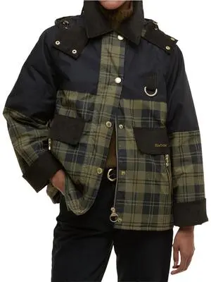 Barbour Tartan-check Zip-front Jacket - Black