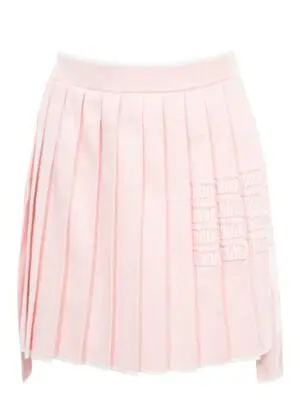 Thom Browne Asymmetric Hem Mini Pleated Skirt - Pink