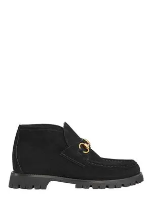 Gucci Ankle Boot With Horsebit Detailing - Black