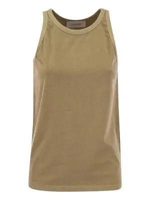 Sportmax Crewneck Sleeveless Top - Brown