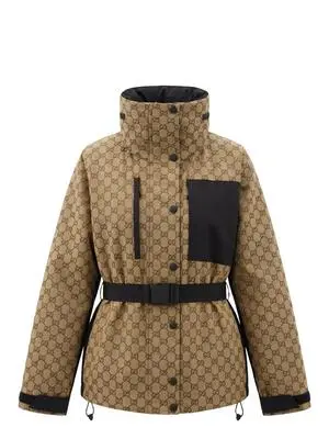 GUCCI Gucci GG Jacquard Belted Jacket