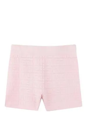 Givenchy Elastic Waist Monogram Shorts - Pink