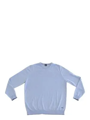 Hugo Boss Long-sleeved Round-neck Sweater - Blue