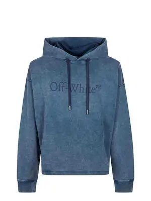 Off-White Logo Hoodie - Blue