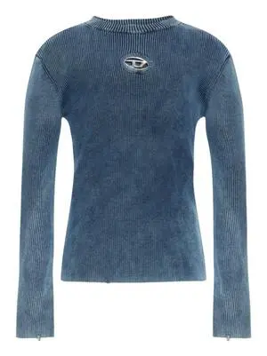 DIESEL® K-darin-d Long Sleeve Ribbed T-shirt - Blue